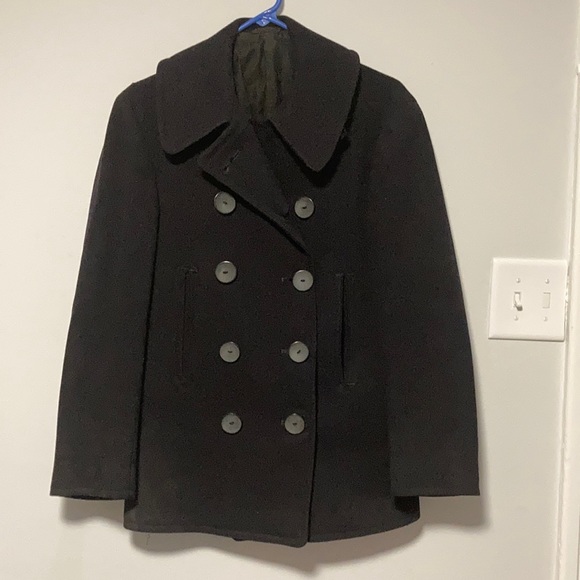 Vintage | Jackets & Coats | Vintage Heavy 0 Wool U S Coast Guard Pea ...